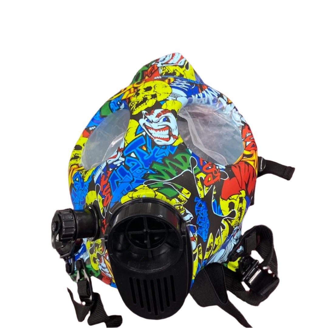 795 Printed Gas Mask W/Bong sale – WholesaleSmoke.ca