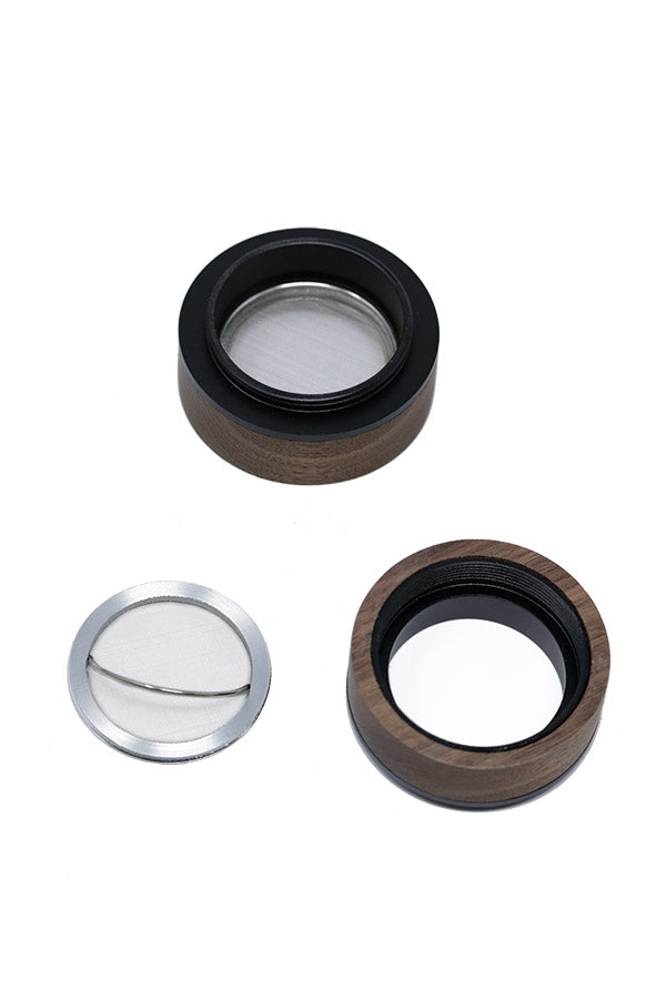 7023 | JC7023 2.5 inch 4-Piece PREEMO GLASS Wooden Grinder ...